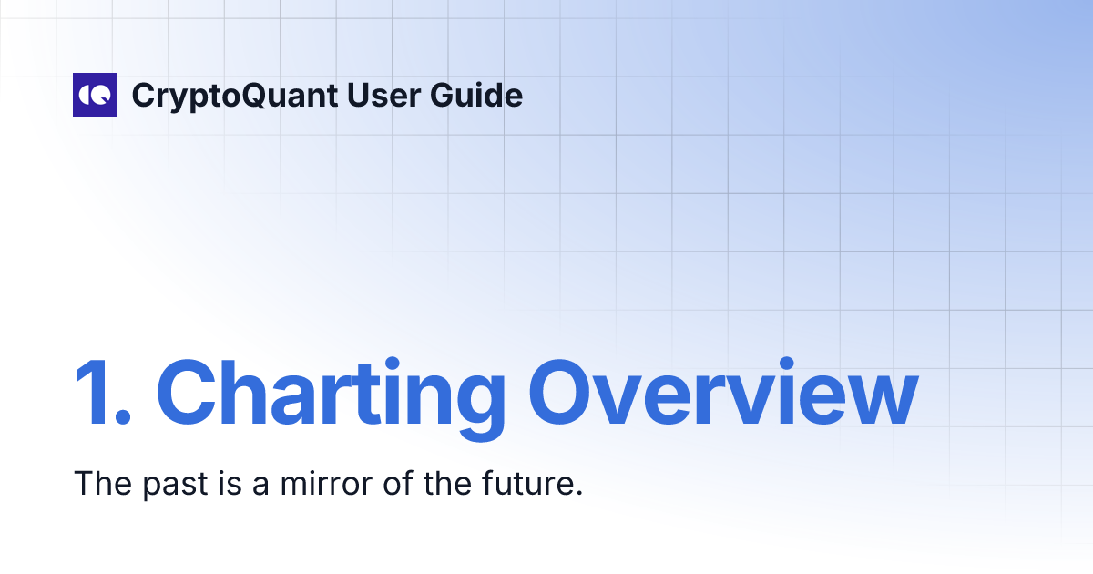 1. Charting Overview | CryptoQuant User Guide